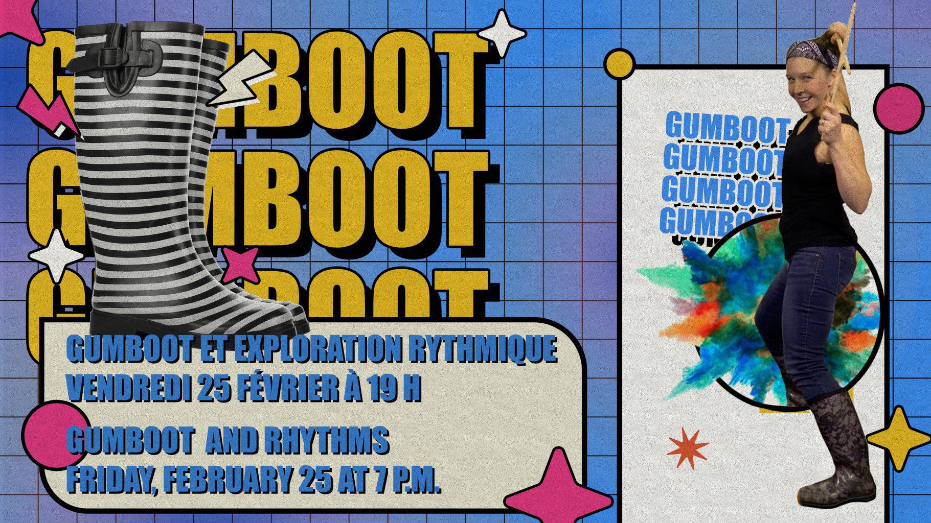 Gumboot et exploration rythmique – Ville de Dollard-des-Ormeaux