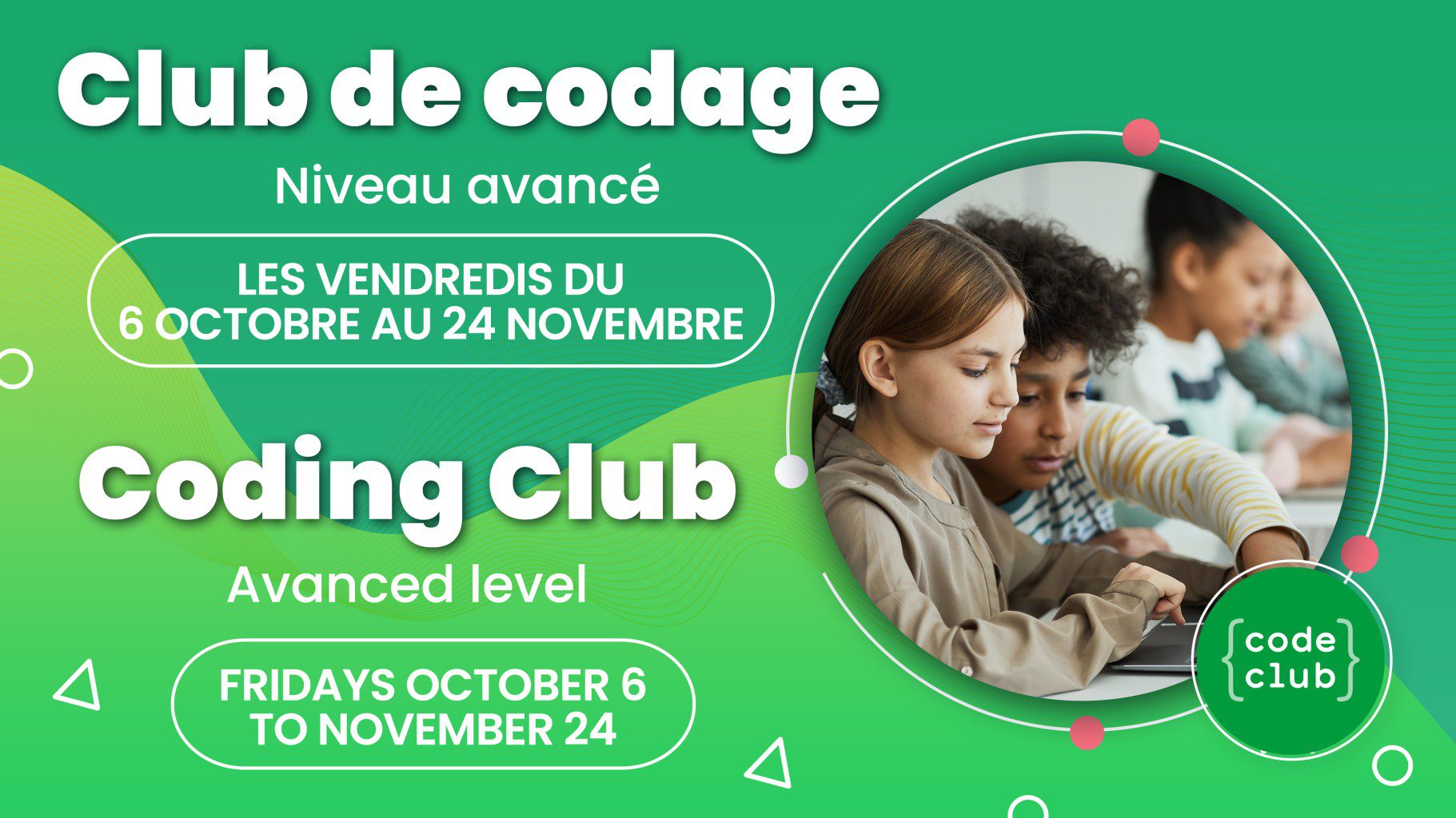 Coding Club – Advanced – Ville de Dollard-des-Ormeaux